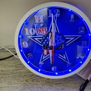 Dallas Cowboys Neon Clock